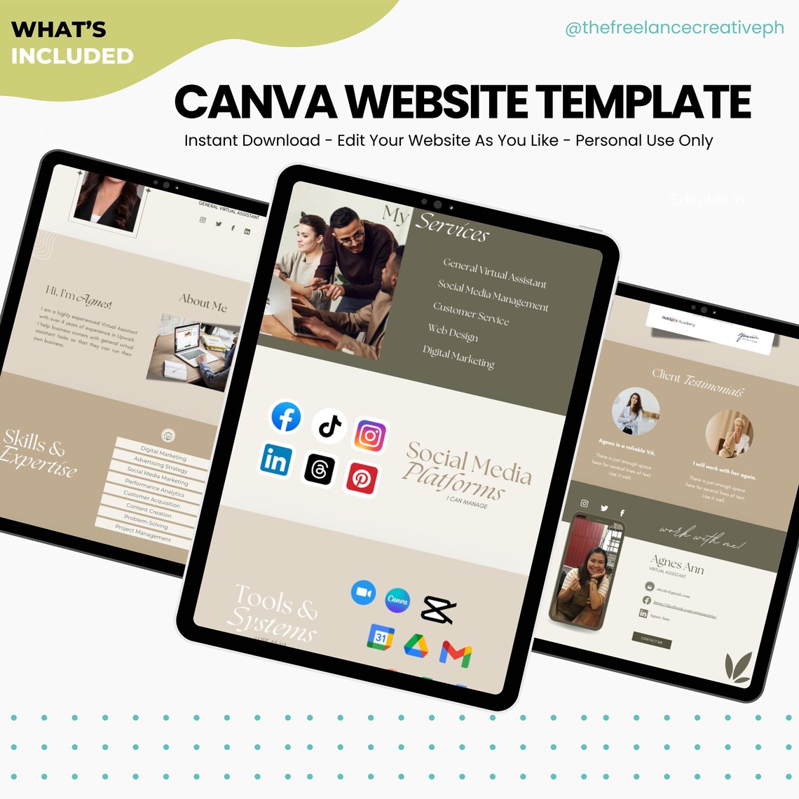 Virtual Assistant Portfolio Virtual Assistant Portfolio Template ...