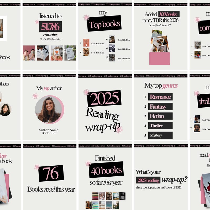 Reading Wrapped Template - Etsy