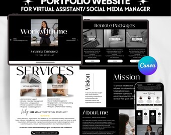 Virtual Assistant Portfolio Template Professional Website Portfolio ...