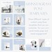 Instagram Template, Editable Canva Template, Light Blue IG Template ...