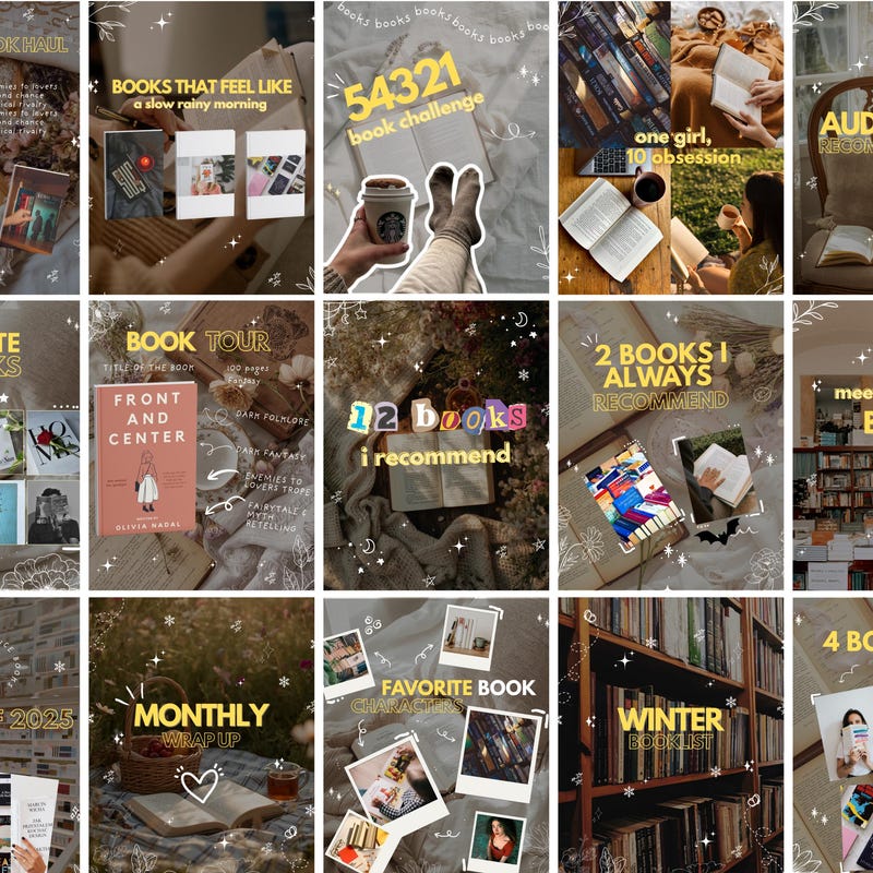 Trending Booktok Template - Etsy