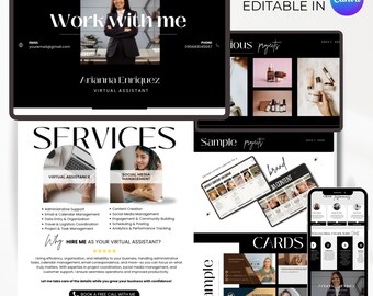 Pink Social Media Manager Canva Portfolio Website SMM Branding Sales ...