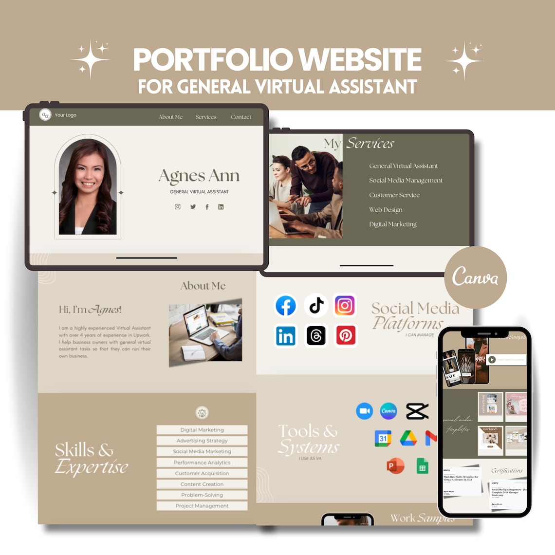 Virtual Assistant Portfolio Virtual Assistant Portfolio Template ...