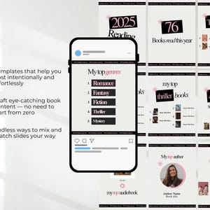 2025 Reading Wrap-up Bookstagram Carousel Template Year-end Reading ...