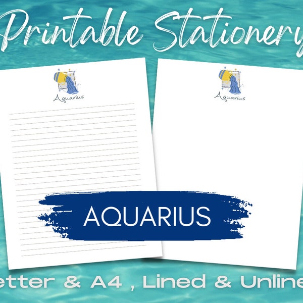 Zodiac Letterhead - Etsy