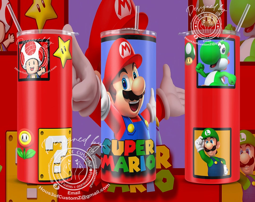 Super Mario Bros Tumbler Design - Etsy UK