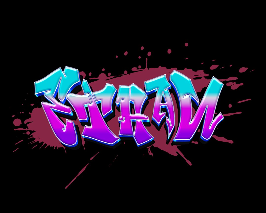 Personalized Graffiti Name, Printable Graffiti, Graffiti Wall Art ...