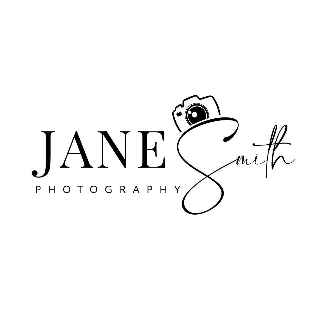 Signature Logo, Custom Logo, Camera Logo, Photography Logo, Calligraphy ...