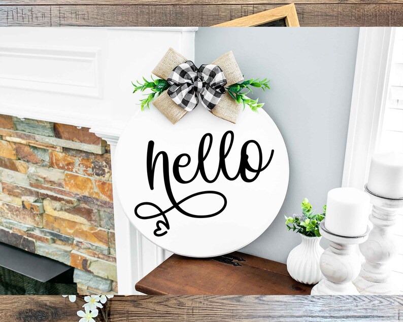 Hello Svg Hello Sign Svg Bundle Welcome Svg Door Mat Svg - Etsy