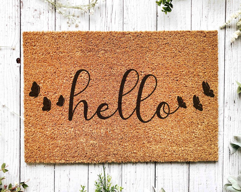 Hello Svg Hello Sign Svg Bundle Welcome Svg Door Mat Svg - Etsy