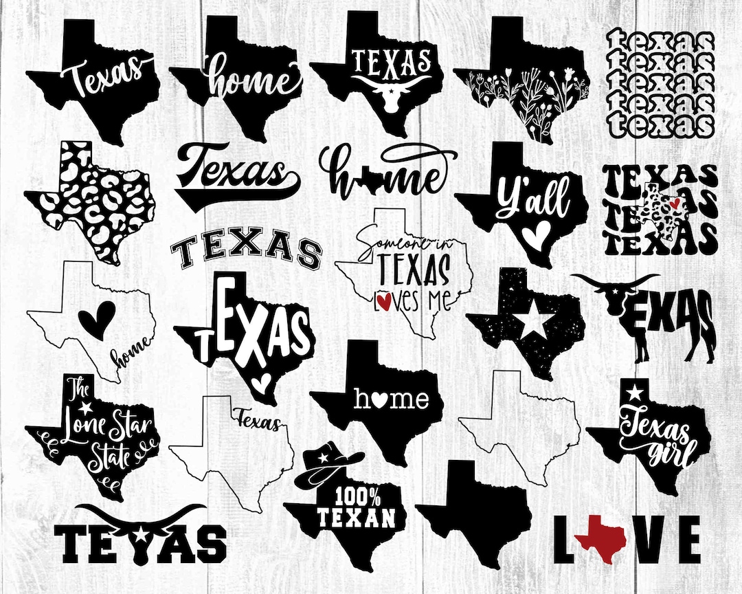 Texas State SVG Bundle | Texas Flag | Someone in Texas Loves Me | Texas ...