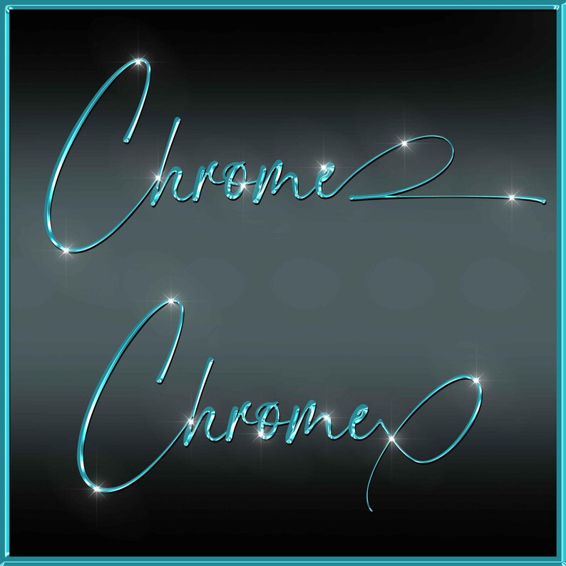 Teal Chrome Alphabets, Alphabet PNG, Metallic Script Letters, Foil ...