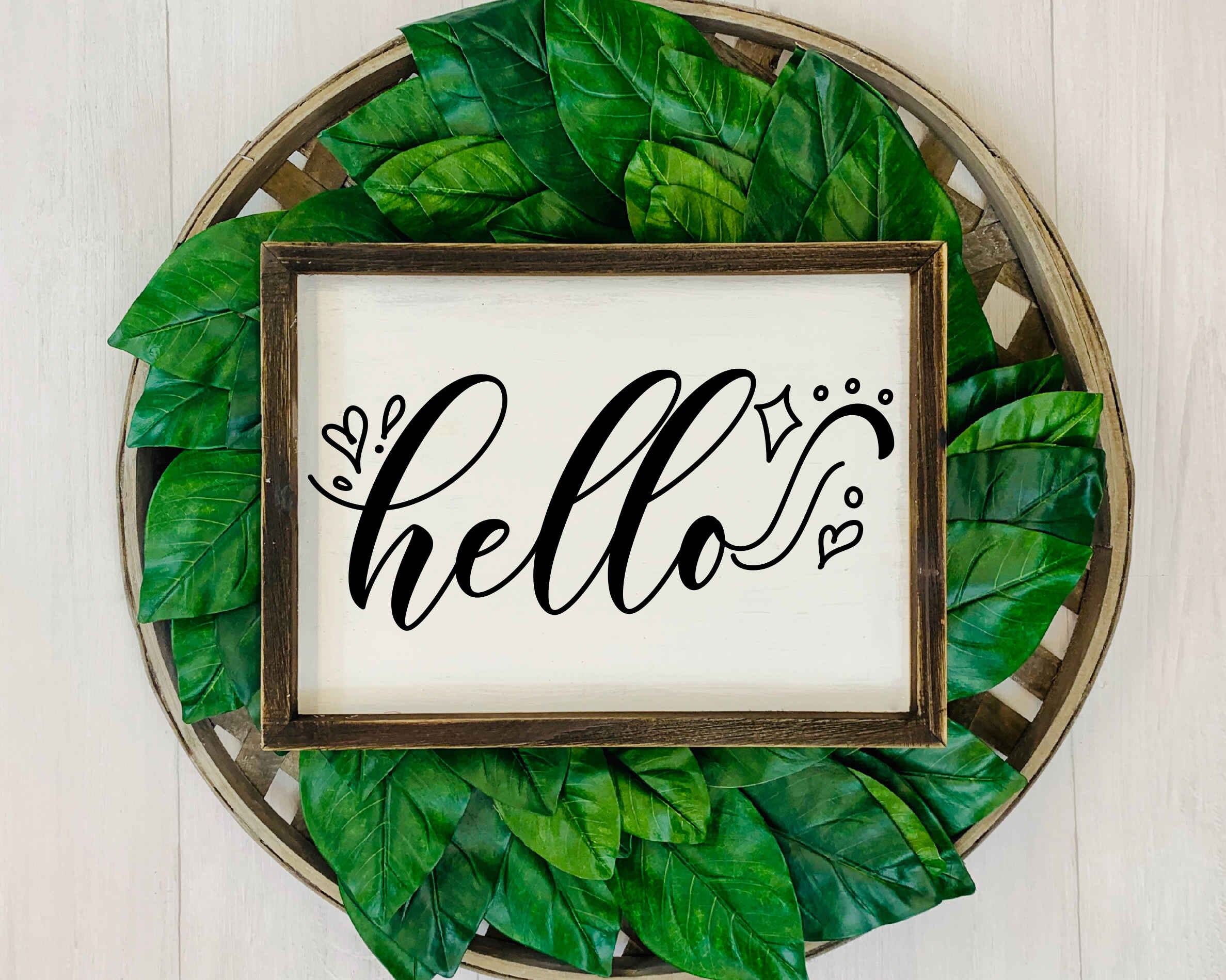 Hello Svg Hello Sign Svg Bundle Welcome Svg Door Mat Svg | Etsy Canada