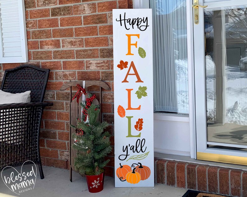 Fall Porch Sign SVG Bundle, Autumn Porch Sign SVG, Thanksgiving Porch ...