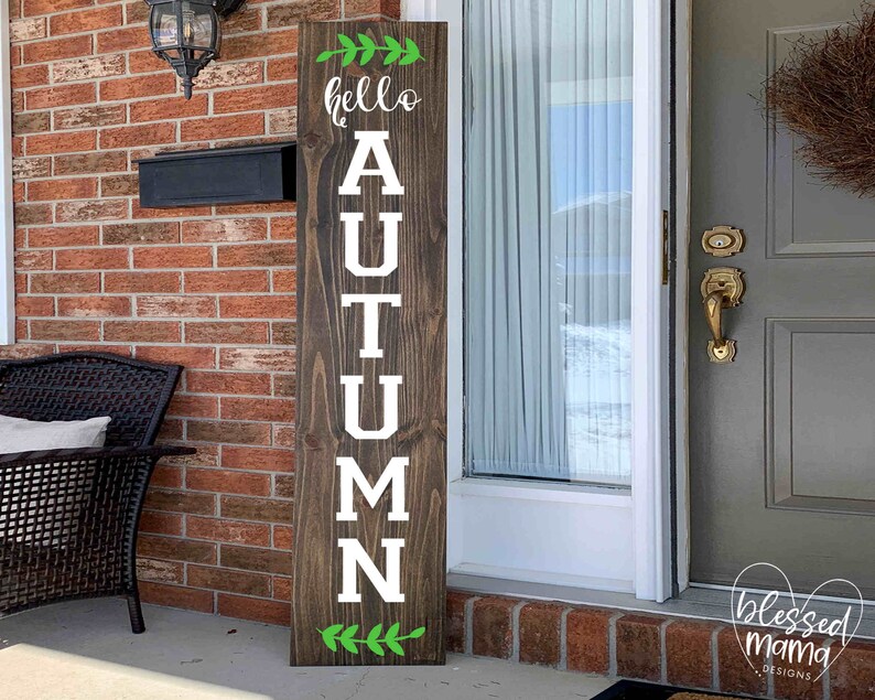 Fall Porch Sign SVG Bundle Autumn Porch Sign SVG | Etsy