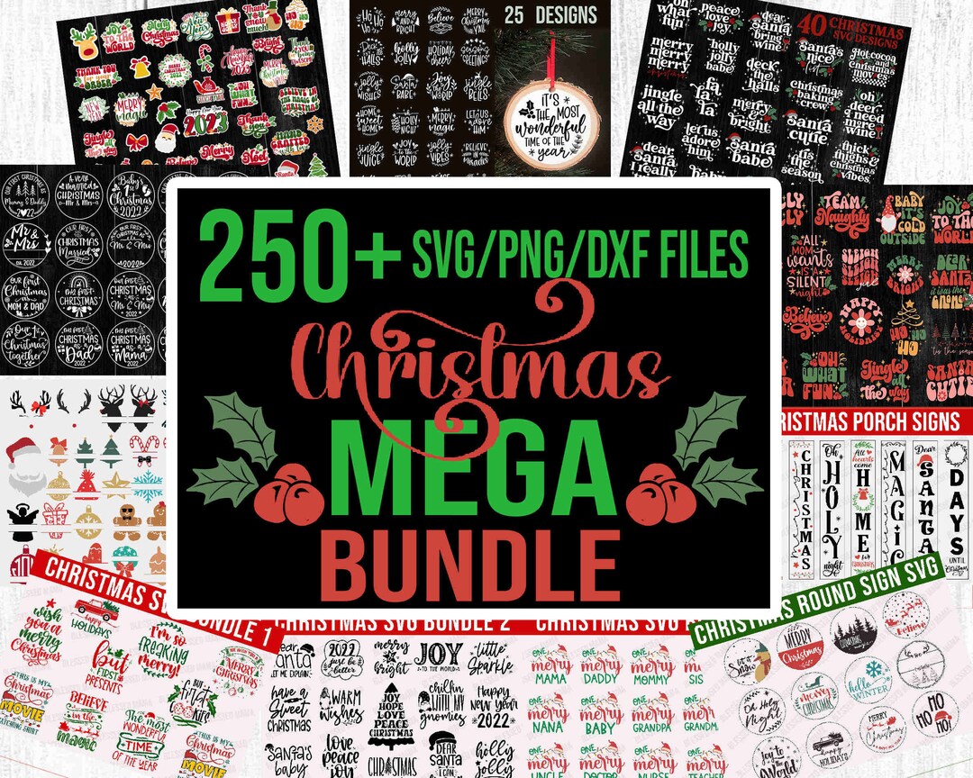 Christmas SVG Mega Bundle Holiday Svg Bundle PORCH Sign - Etsy