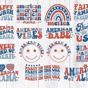 Retro 4th July Svg Bundle 4th of July Svgamerica Svg - Etsy