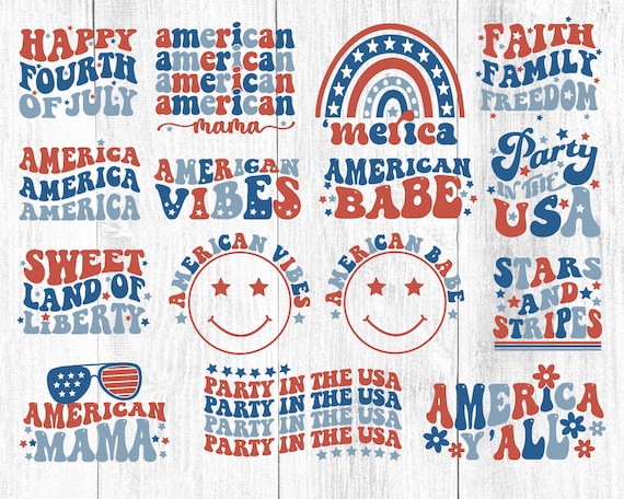 Retro 4th July Svg Bundle 4th of July Svgamerica Svg - Etsy