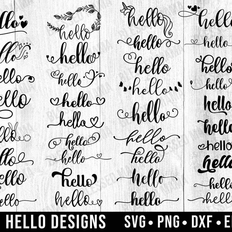 Hello Sign - Etsy