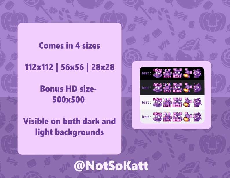 Halloween Bat Emote Pack (5) | for Twitch, Youtube, and Discord - Etsy