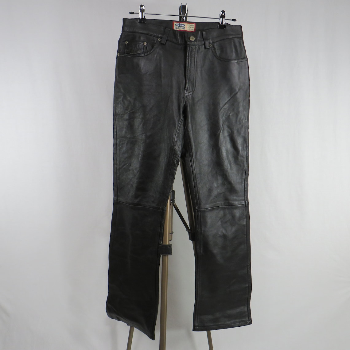Old Navy Black Leather Pants - Etsy UK