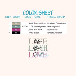 Live Life Laugh Love Embroidery Design (digital Download) - Etsy