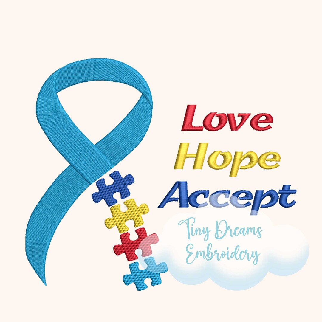 Autism Digital Machine Embroidery Design Accept Design Embroidery ...