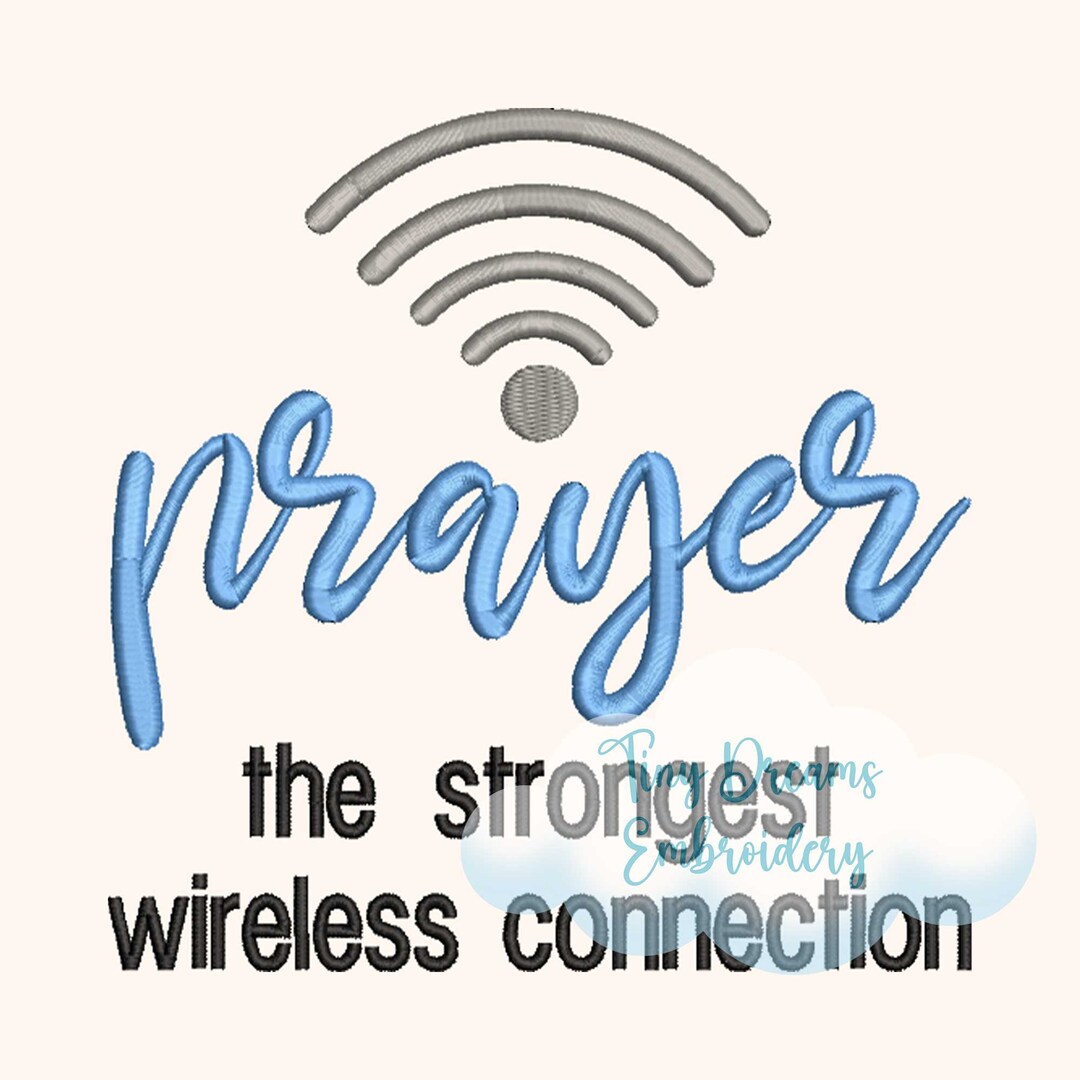 Prayer Wifi Embroidery Design: Religious Faith (digital Download) - Etsy