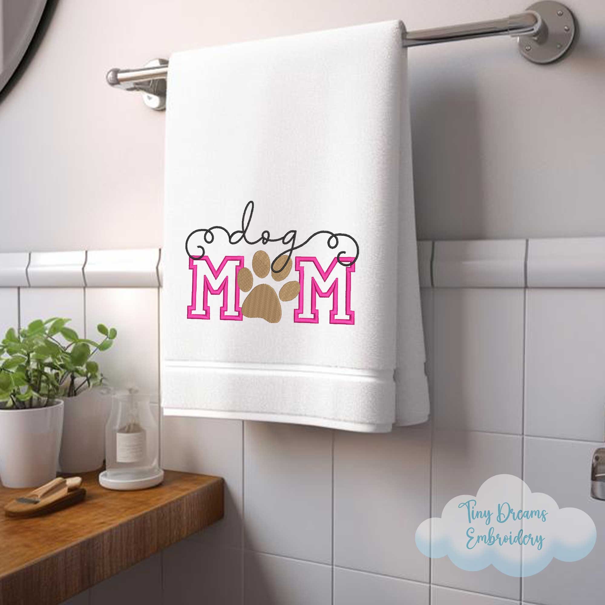 Dog Mom Embroidery Design: Paw Print, Mother's Day (digital Download ...