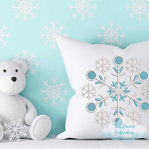 Snowflake Digital Machine Embroidery Design Winter Design Embroidery ...