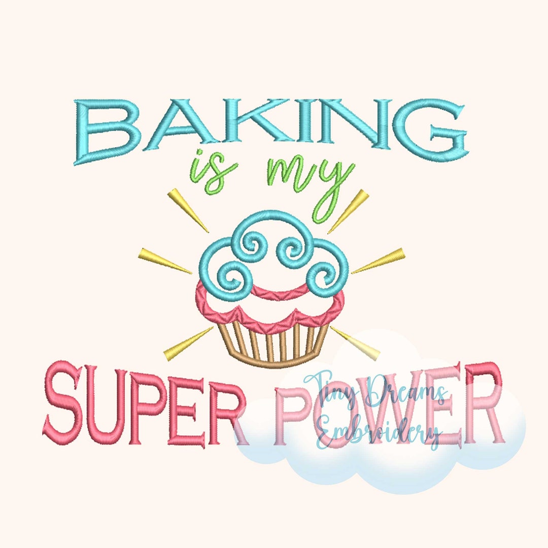 Baking Digital Machine Embroidery Design Cupcake Design Embroidery ...