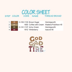 God Good Digital Machine Embroidery Design Good All Time Design ...