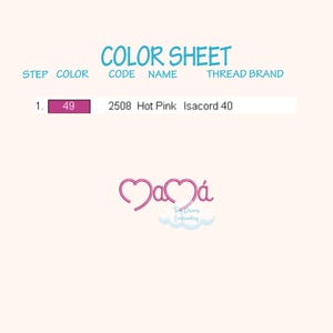 Mama Heart Embroidery Design: Mother Love (digital Download) - Etsy
