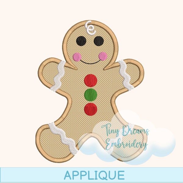Gingerbread Applique - Etsy