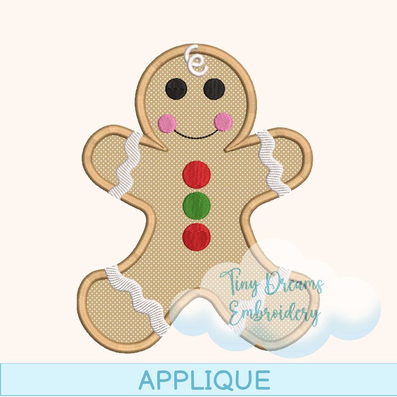 Gingerbread Applique - Etsy