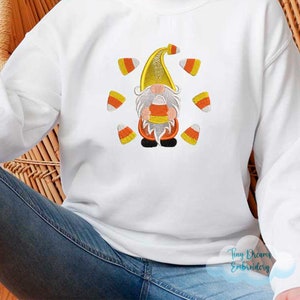 Gnome Digital Machine Embroidery Design Halloween Embroidery Design Sweet Candy Corn Embroidery ...
