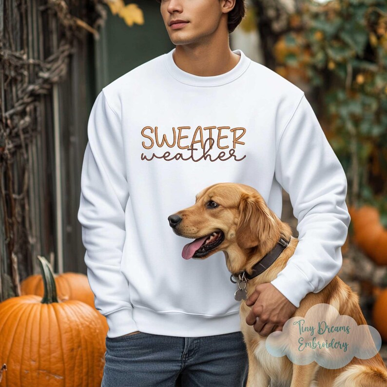 Sweater Weather Embroidery Design: Autumn Thanksgiving Machine ...