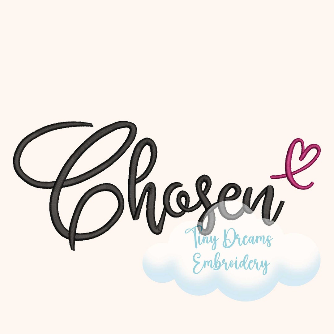 Chosen Digital Machine Embroidery Design Christian Design Embroidery ...