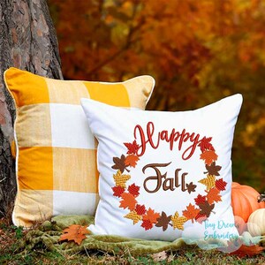 Happy Fall Digital Machine Embroidery Design Autumn Design Embroidery ...