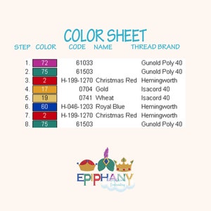 Three King Digital Machine Embroidery Design Three Wise Men Design ...