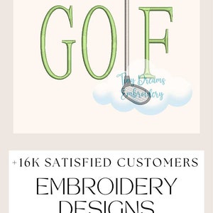 Golf Embroidery Design: Sports Motif (digital Download) - Etsy