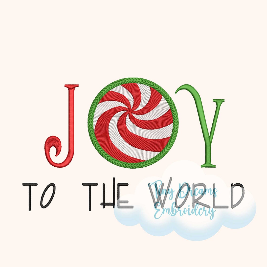 Joy Digital Machine Embroidery Design Christmas Joy Design Embroidery ...