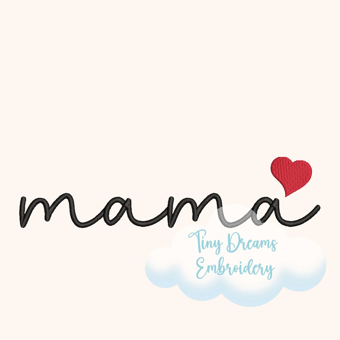 Mom Embroidery Design: Heart, Love, Mother, Mom Heart Machine ...