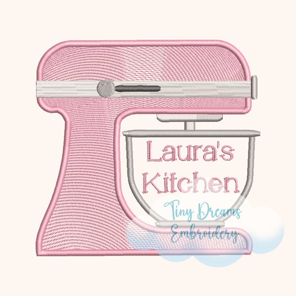 Kitchen Machine Embroidery Design - Etsy