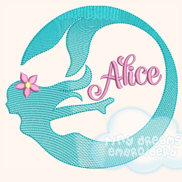 Mermaid Monogram Svg - Etsy