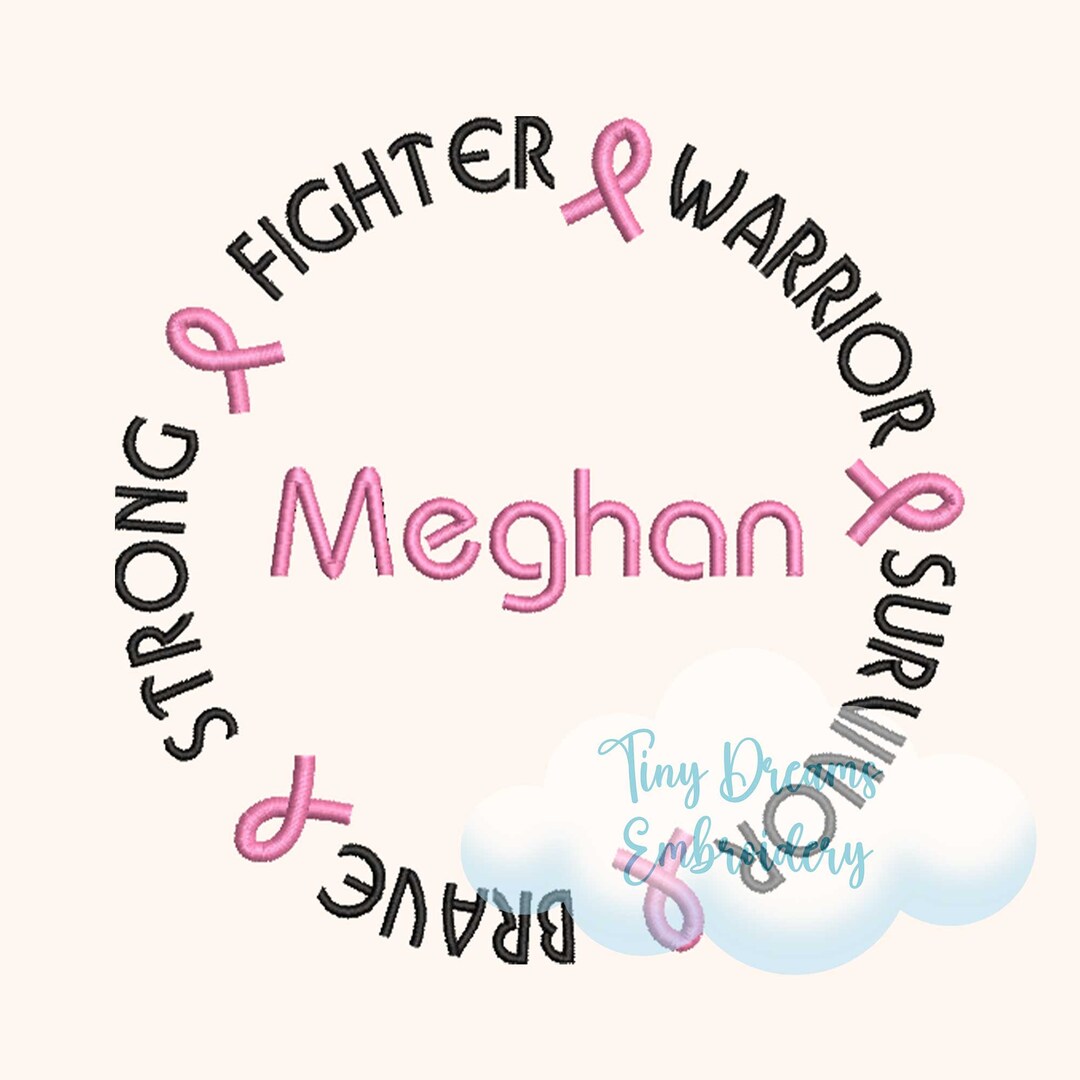 Fighter Survivor Digital Machine Embroidery Design Custom Monogram ...