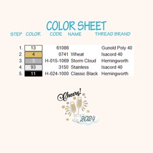 Cheers 2024 Digital Machine Embroidery Design Happy New Year Design ...