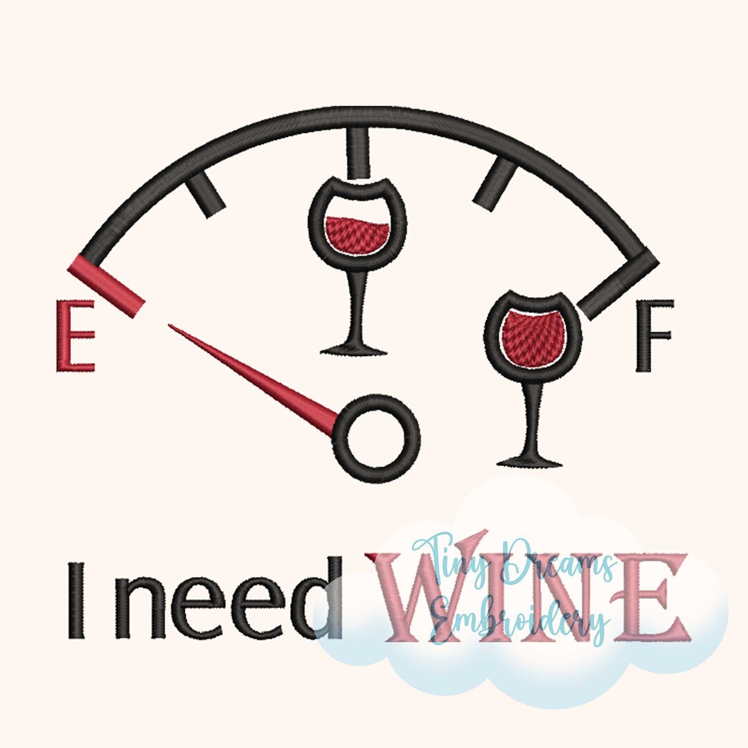 Wine Digital Machine Embroidery Design Husband Gift Embroidery Wine ...