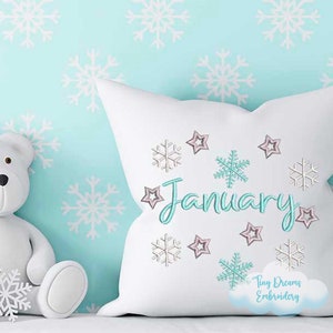 January Digital Machine Embroidery Design Winter Design Embroidery ...