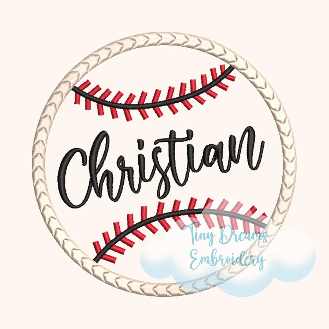 Baseball Embroidery Design Personalized Monogram Custom Name Sports Boy ...